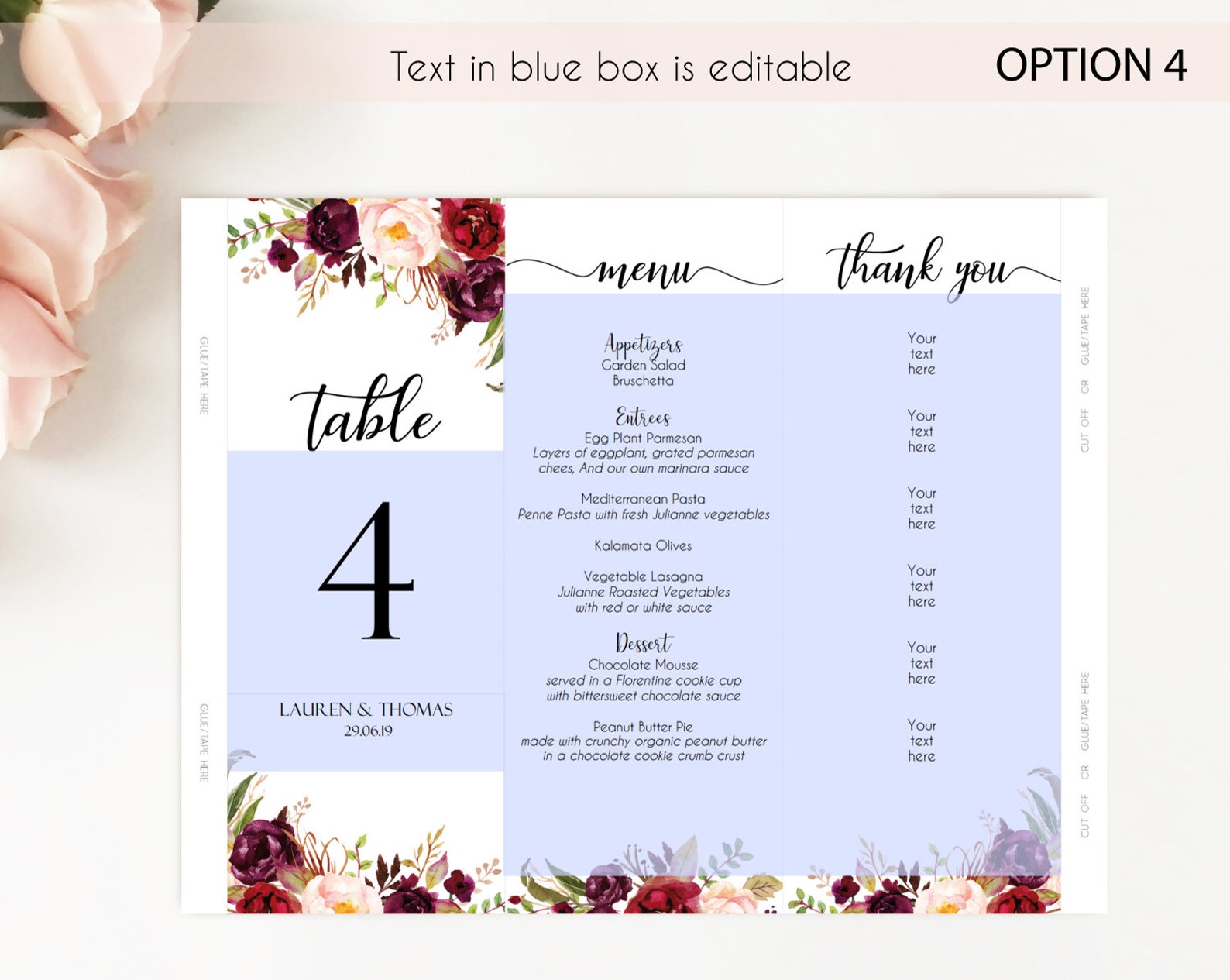 Triangle Table Numbers Three-sided Table Numbers Menu | Etsy
