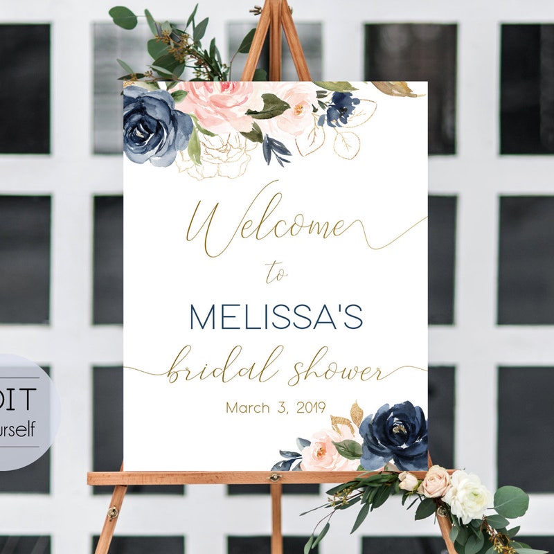 Navy Bridal Shower - Etsy