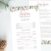 Christmas Program, Editable PDF, Editable Template, Editable Text ...