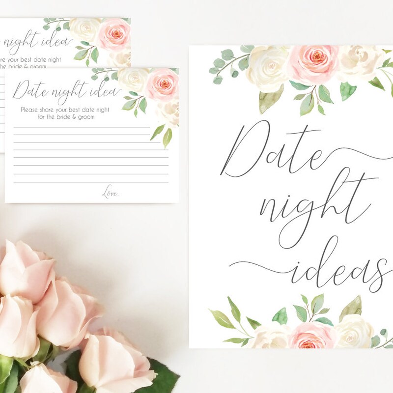 Date Night Ideas Sign - Etsy