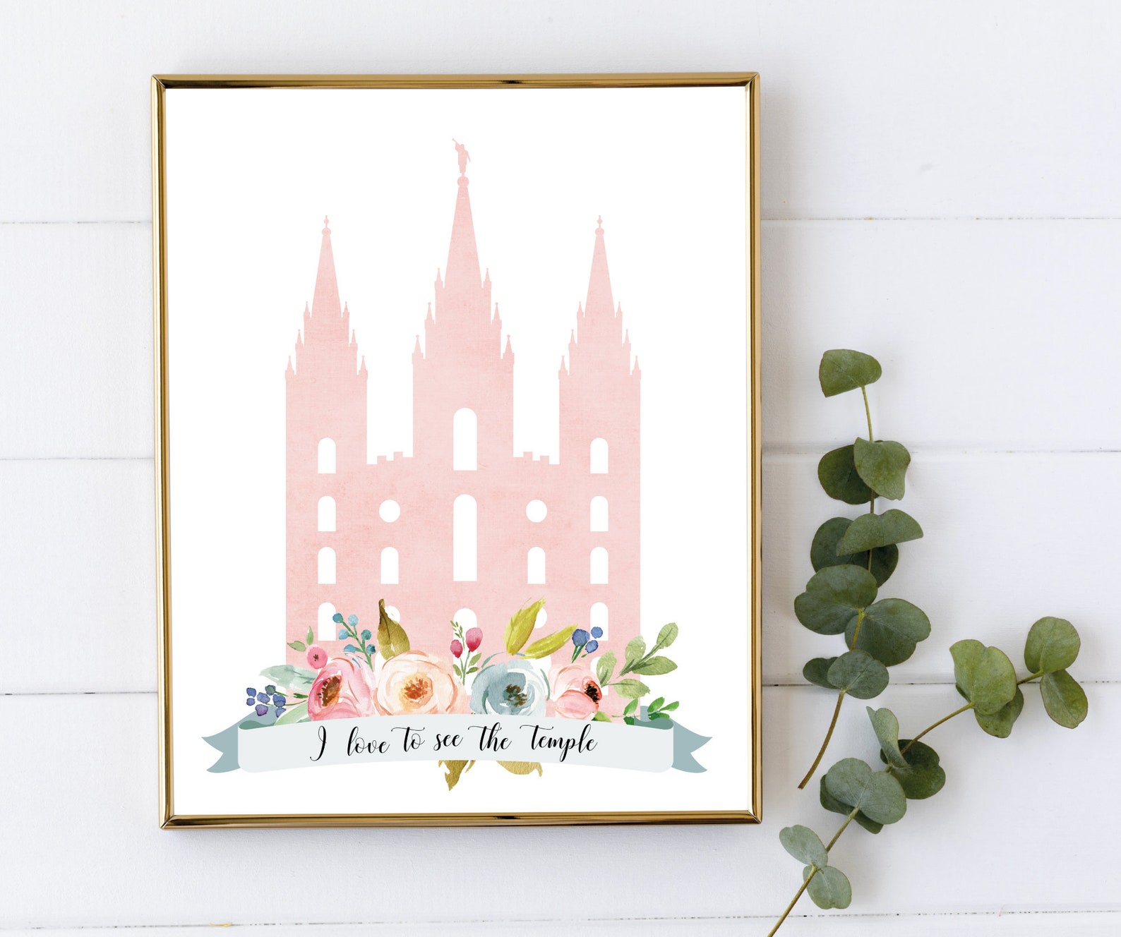 Set of 2 Print, CTR Choose the Right, Lds Temple, Instant Download ...