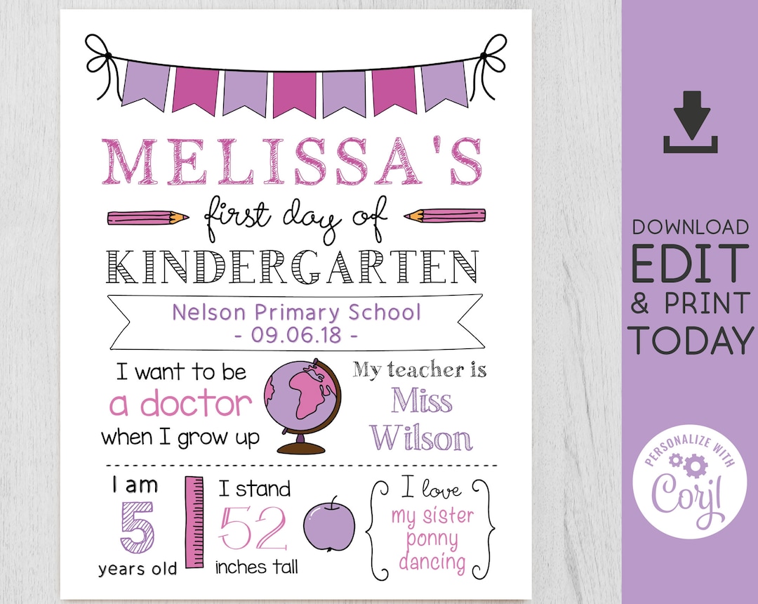 Back to School Sign 2025, First/last Day of School Sign, Back to School ...