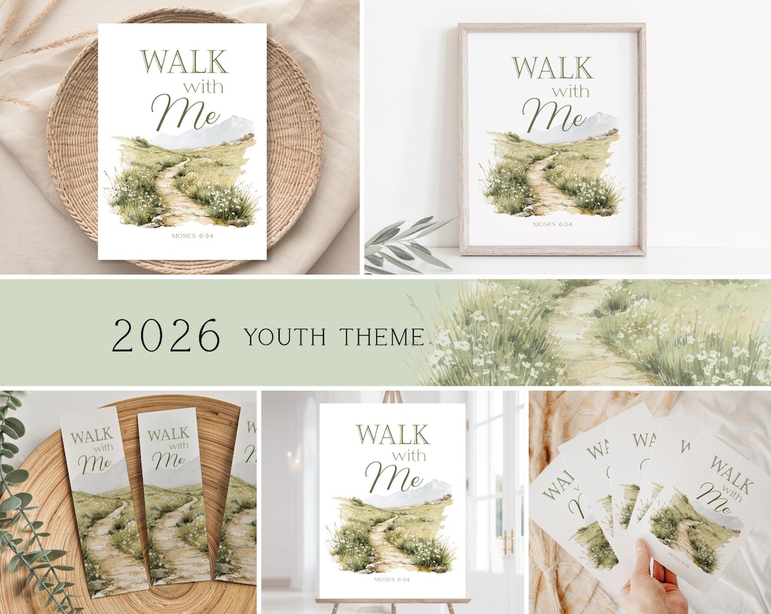 2026 LDS Youth Theme, Walk With Me, Moses 6:34, 2025 Youth Theme ...