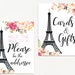 Sign Paris Themed Bridal Shower Bridal Shower Sign Package - Etsy