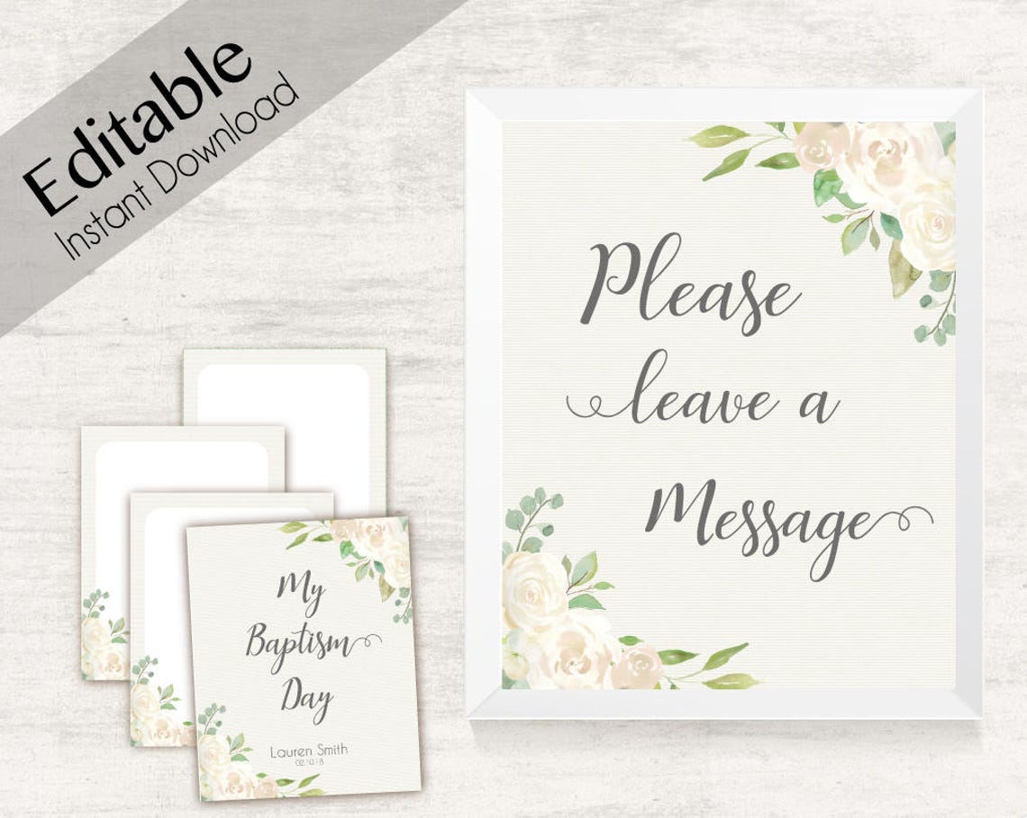 Baptism Testimony Cards Printable, Baptism Note Cards, Baptism Girl ...