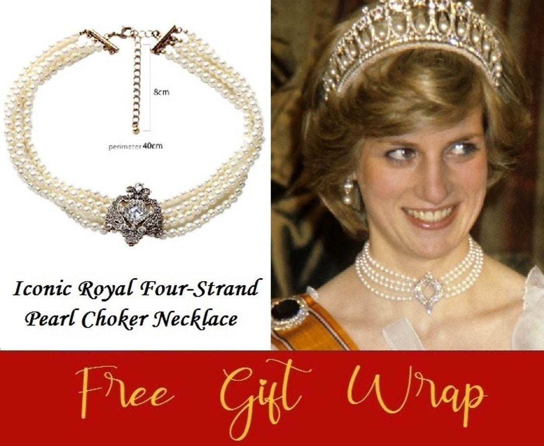 Queen Princess Diana Kate Middleton Necklace Inspired Classy - Etsy