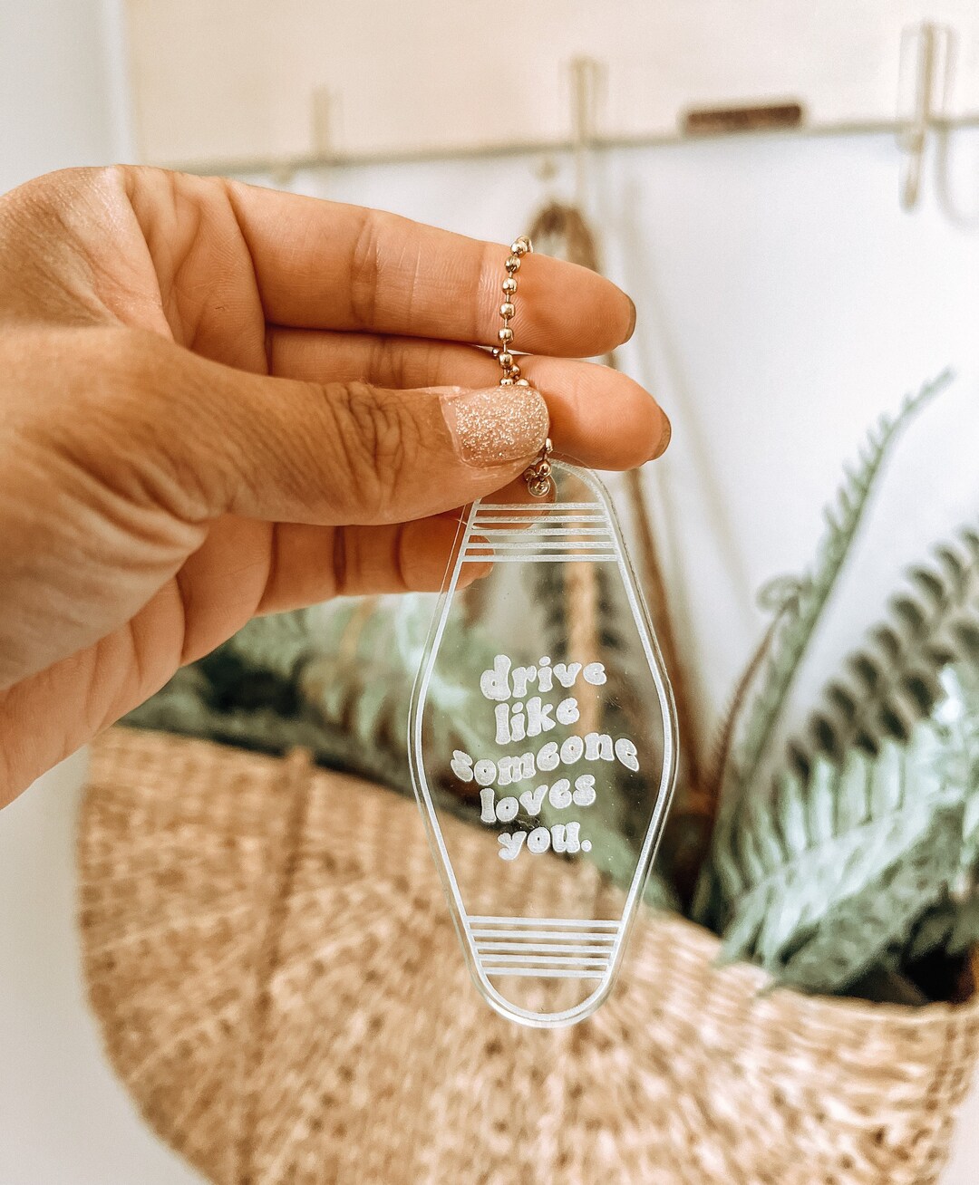 Drive Like Someone Loves You Keychain Acrylic Keychain Custom Keychain ...