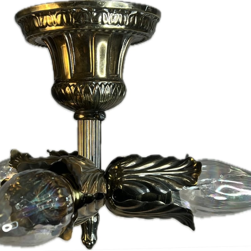 Antique Ceiling Light - Etsy