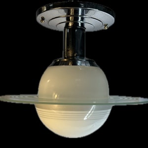 Mid Century Close to Ceiling Saturn Style Light Fixture. - Etsy