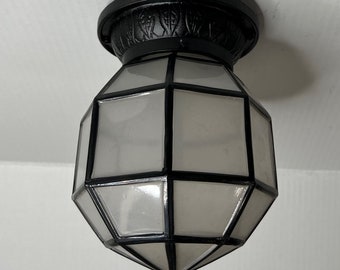 Vintage Cast Iron Ceiling Light - Etsy