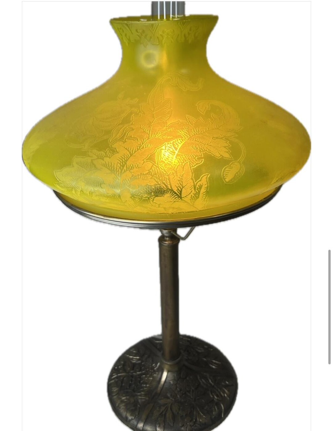 Vintage Signed "bradley Hubbard" Gas Table Lamp , Restored and Wired ...