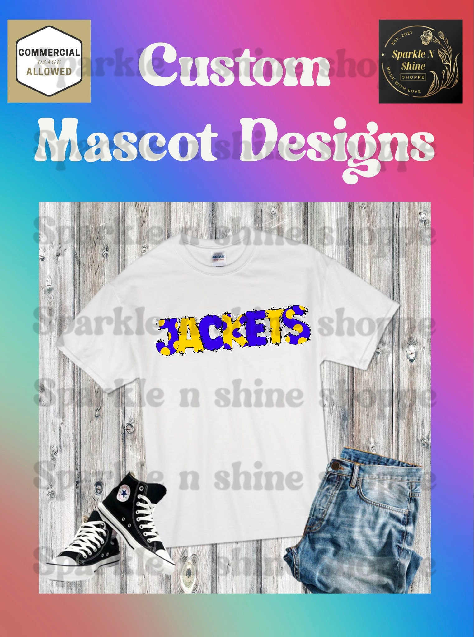 Custom School Mascot PNG File, Custom Mascot Design Customized With ...