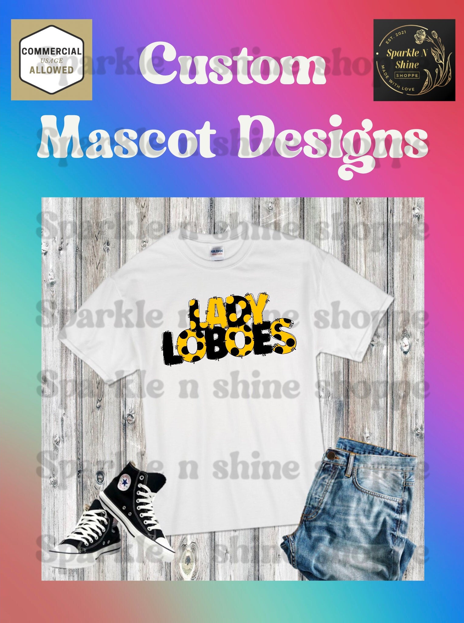 Custom School Mascot PNG File, Custom Mascot Design Customized With ...