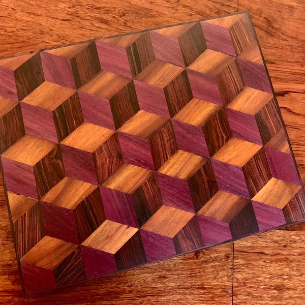 Optical Illusion Cutting Board - Etsy