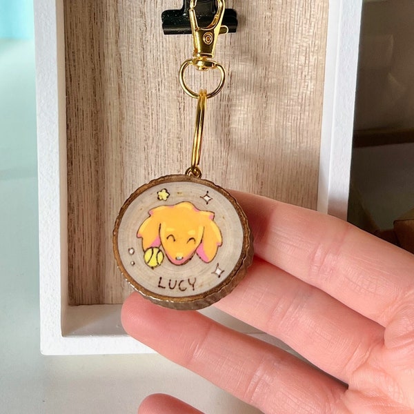 Wooden Painted Keychains - Etsy