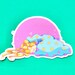 Napping Sailor Moon Sticker Magical Girl Nap Sticker Star Nap Sticker ...