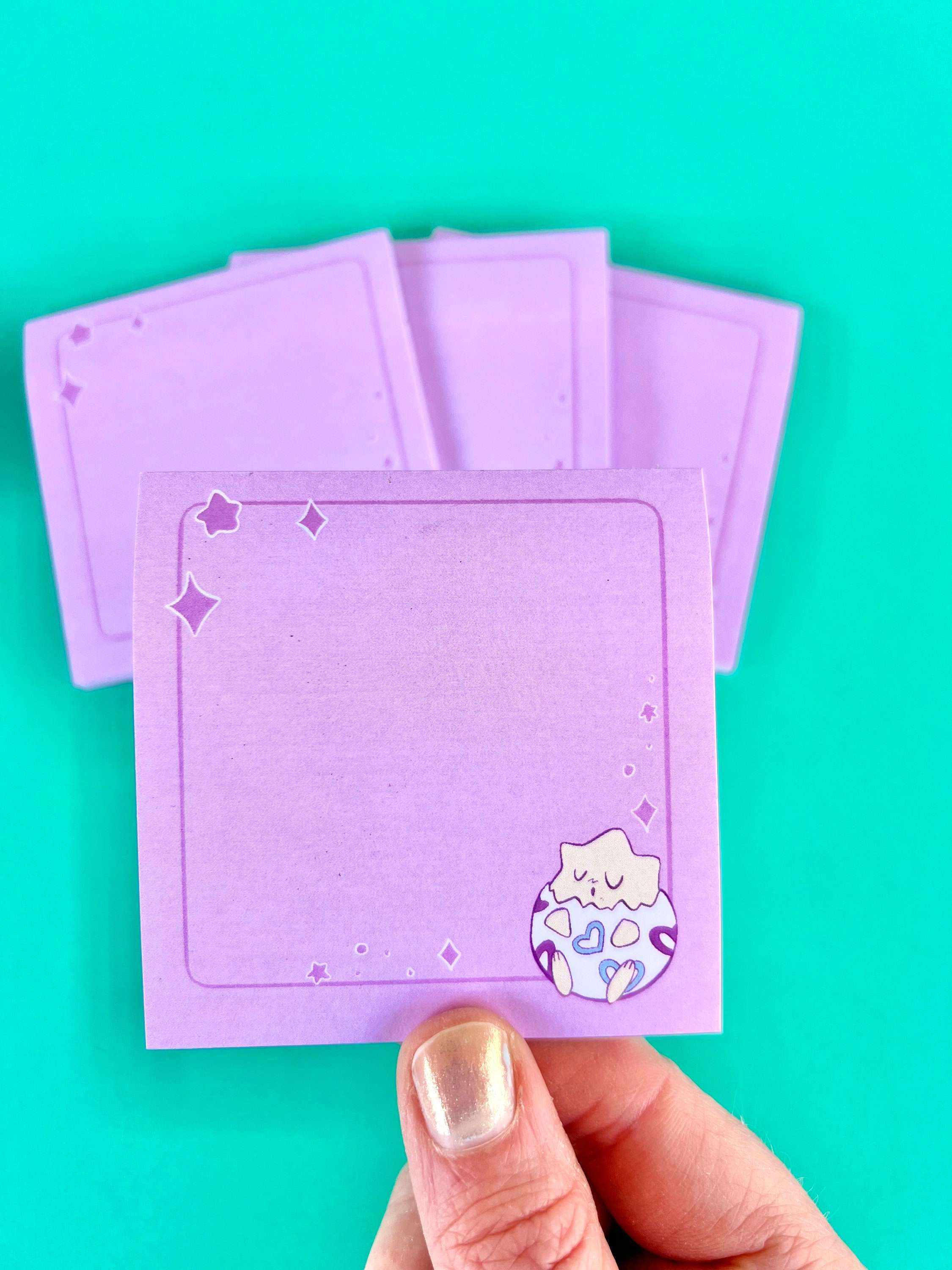 Cute Egg Sticky Notes Pokemon Notepad 3x3 Togepi - Etsy