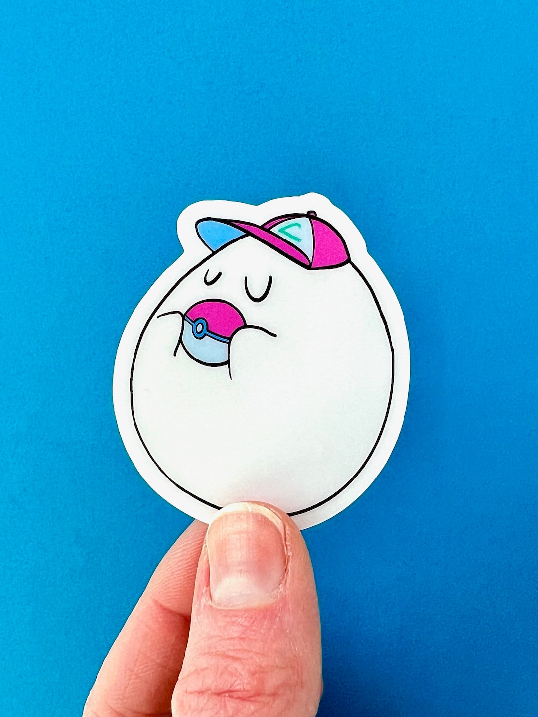 Pokemon Ghost Sticker 2 Pokeball Boo Sticker Ash Ketchum Hat Sticker ...