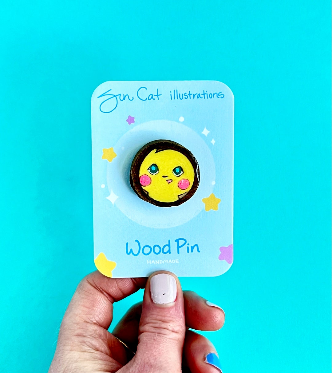 Pikachu Face Pin Pikachu Pokemon Pin Cute Pikachu Pin Sparkly Pikachu ...