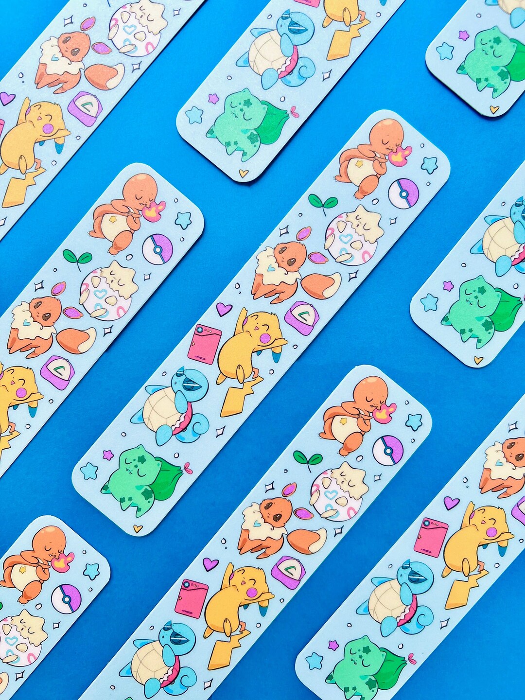 Pokémon Bookmark - Pikachu Bookmark - Evee Bookmark - Squirtle Bookmark ...