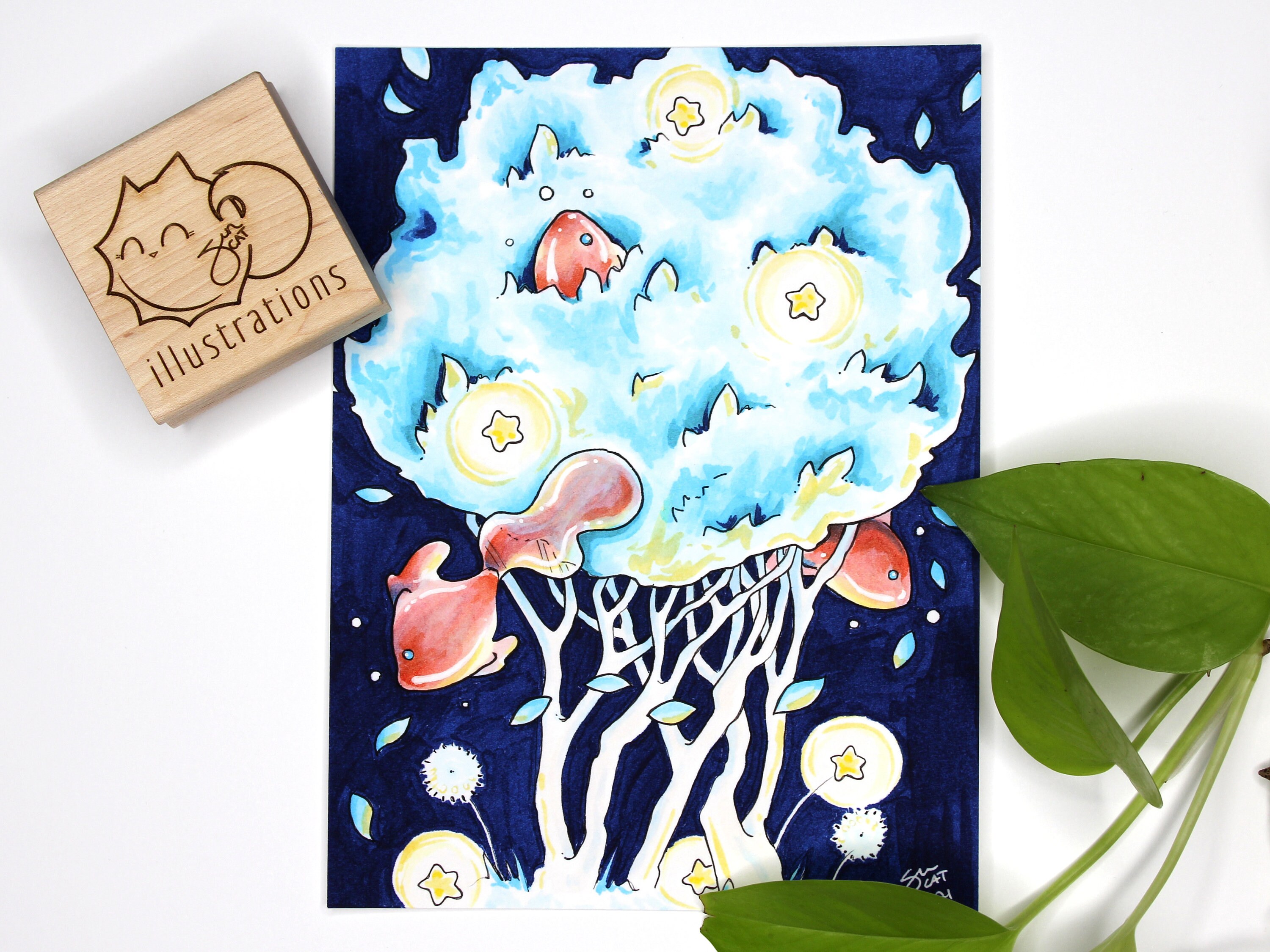 Fish Print Fish Wall Art Magical Fish Illustration Fish Art - Etsy