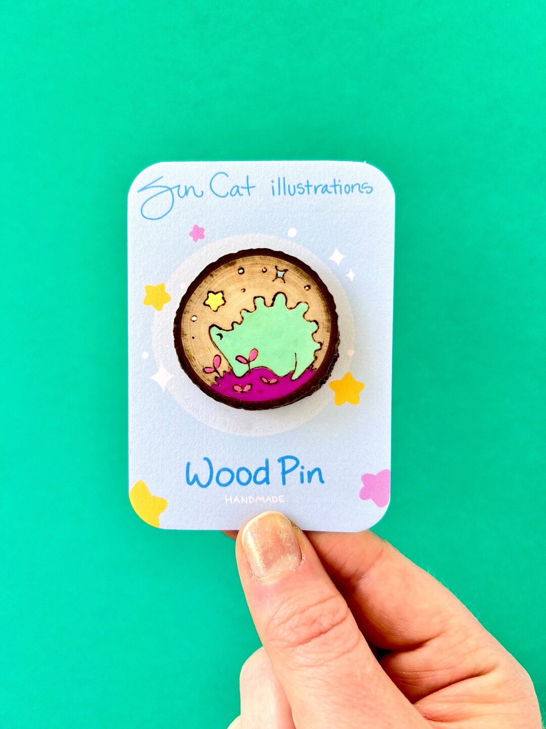 Dinosaur Pin - Cute Dinosaur Pin - Tiny Dinosaur Pin - Dinosaur ...