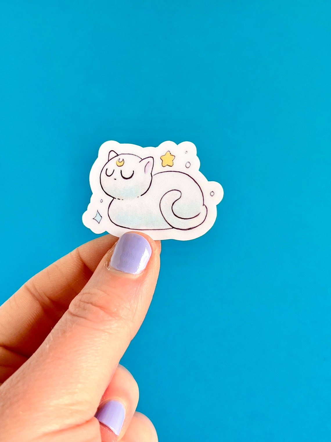 Artemis Sticker 2 Anime Cat Sticker Artemis Sailor Venus Sticker ...