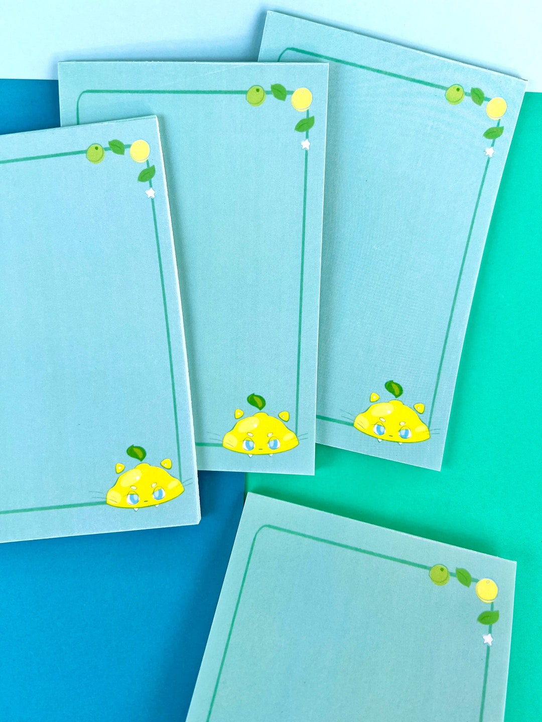 Sour Puss Notepad - Lemon Cat Notepad - 4x6” Citrus Notepad - Lemon ...