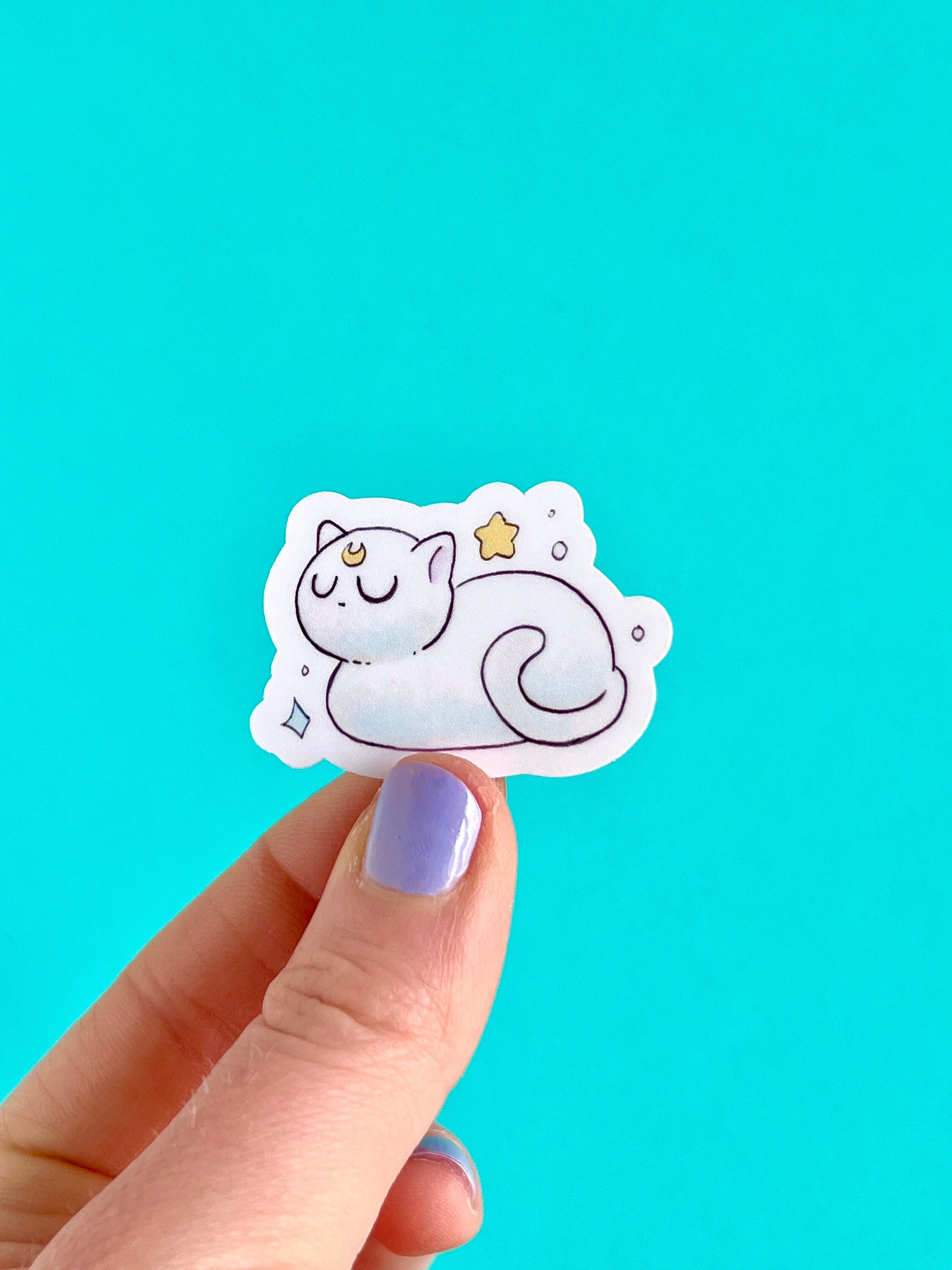 Artemis Sticker 2 Anime Cat Sticker Artemis Sailor Venus Sticker ...