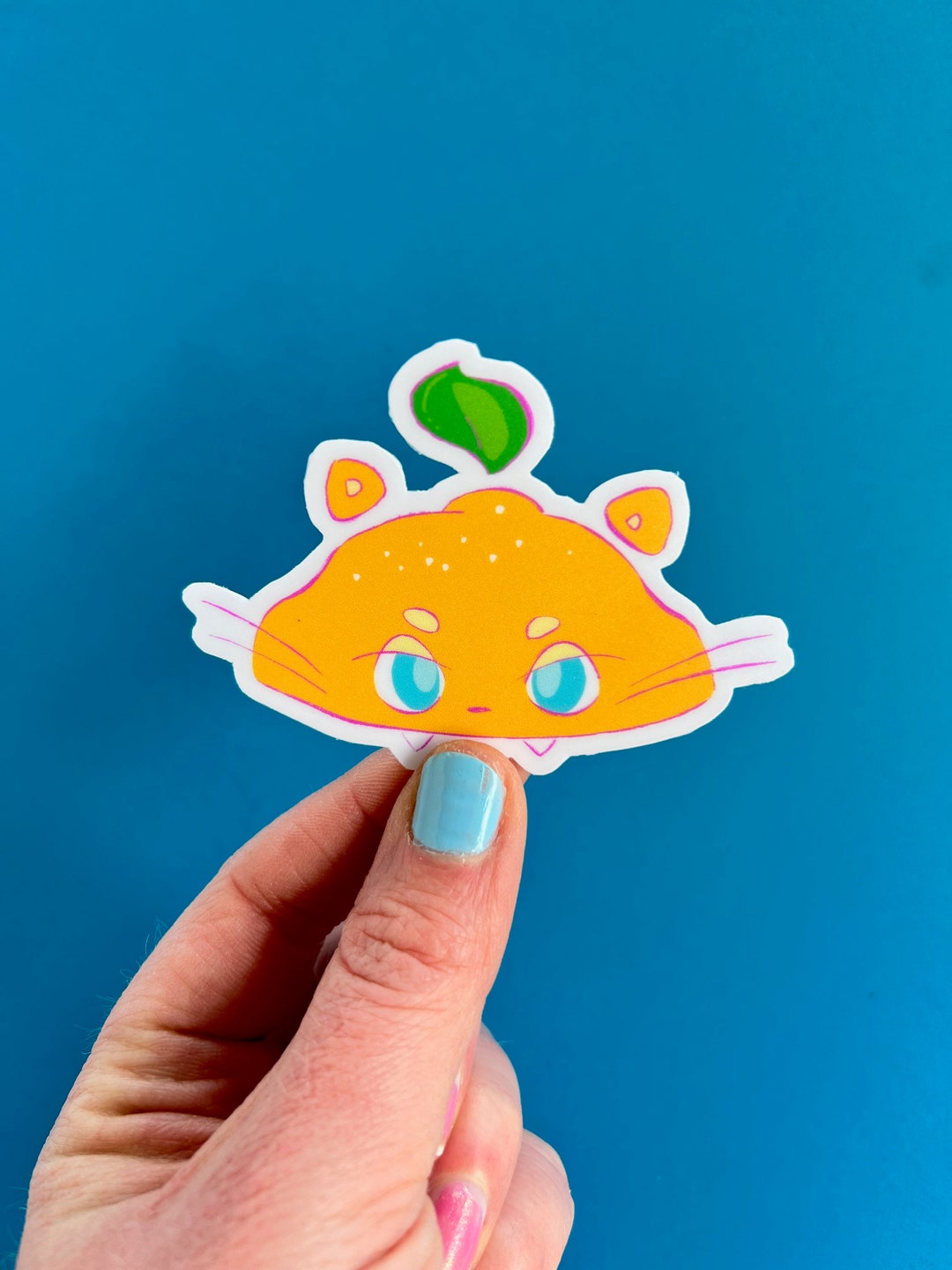 Sour Puss Sticker 2 Lemon Cat Sticker Citrus Sprout Sticker Yellow ...