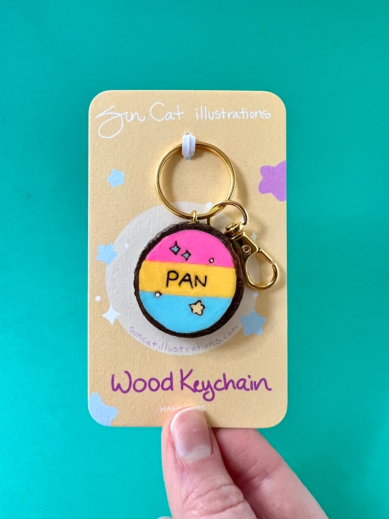 Pride Flag Keychains Non Binary Keychain Pansexual Flag - Etsy