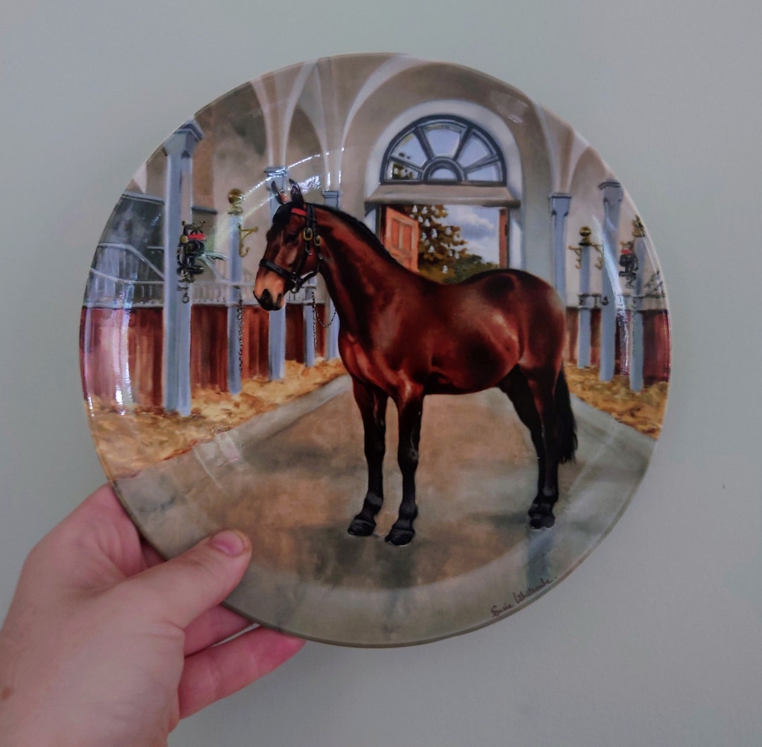 Vintage Horse Wall Plate Spode 'the Nobel Horse Collection' Fine Bone ...