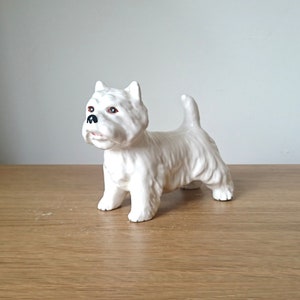 Vintage Dog Figurine Westie Mid Century Melba Ware Westie Dog Ornament ...