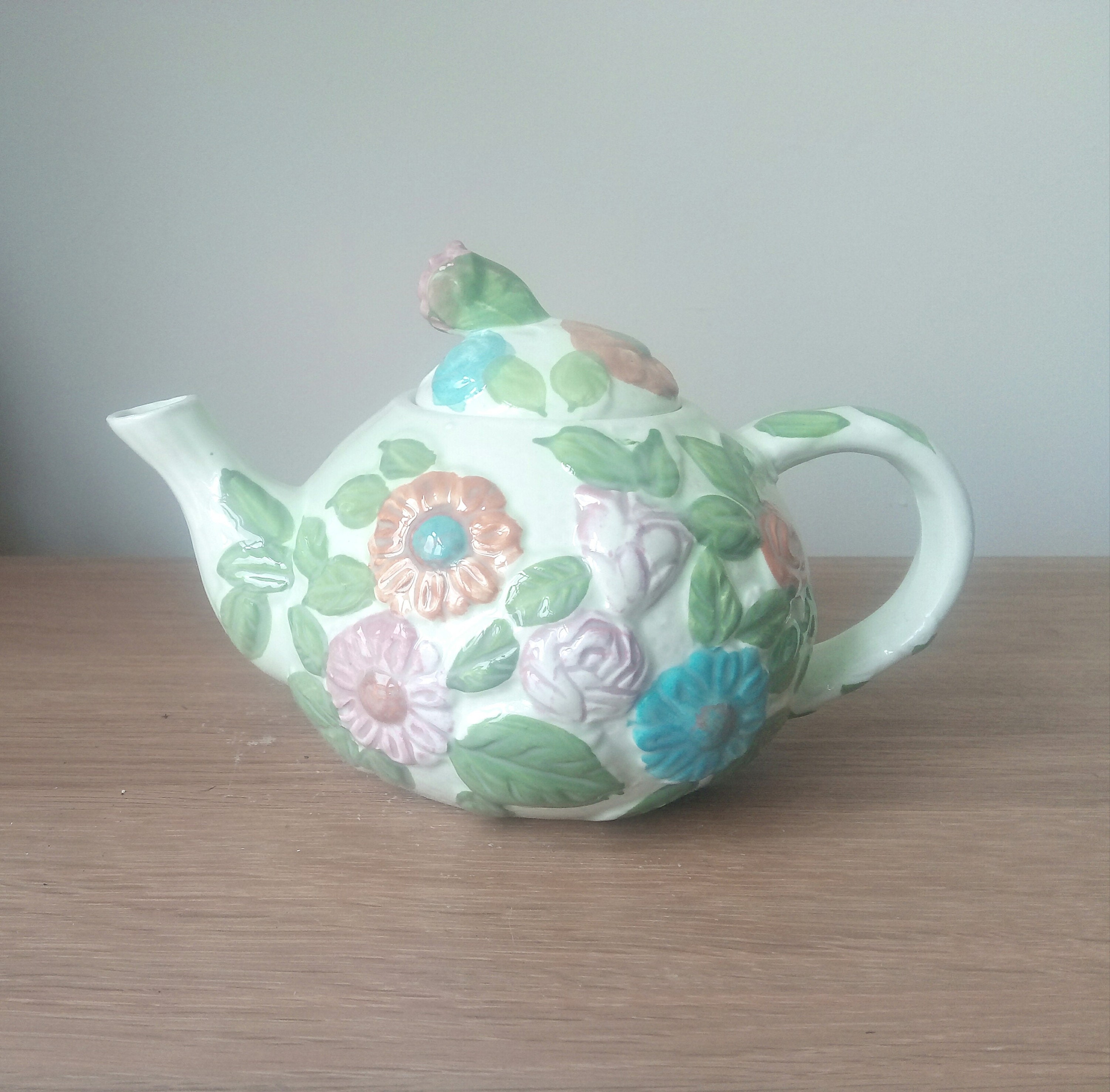 Vintage Novelty Teapot Floral Country Garden Chic Cottage Rose | Etsy