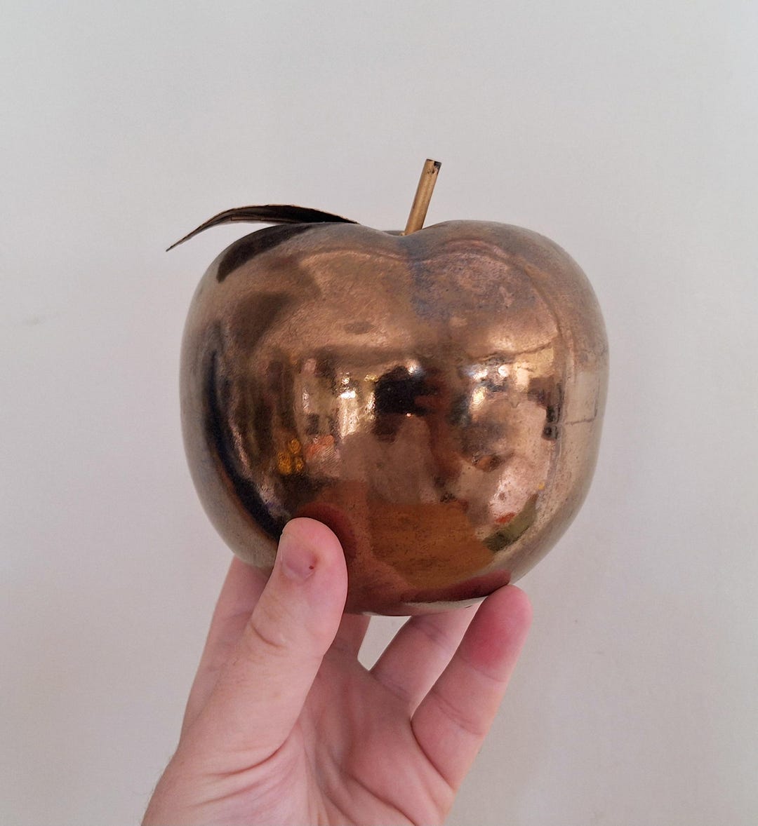 Vintage Ceramic Gold Apple Figurine Elegant Home Decor 6 Gold Apple Mid ...