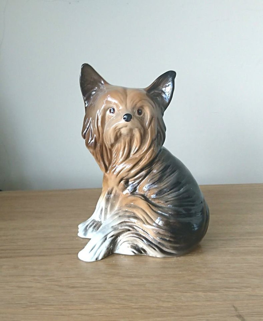 Vintage Yorkshire Terrier Melba Ware Dog Figurine Ceramic Ornament Made ...