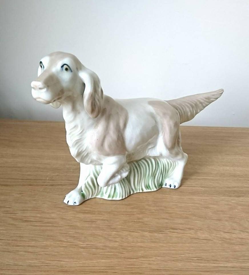 Vintage Dog Figurine Irish Setter Glazed Dog Animal Ornament | Etsy