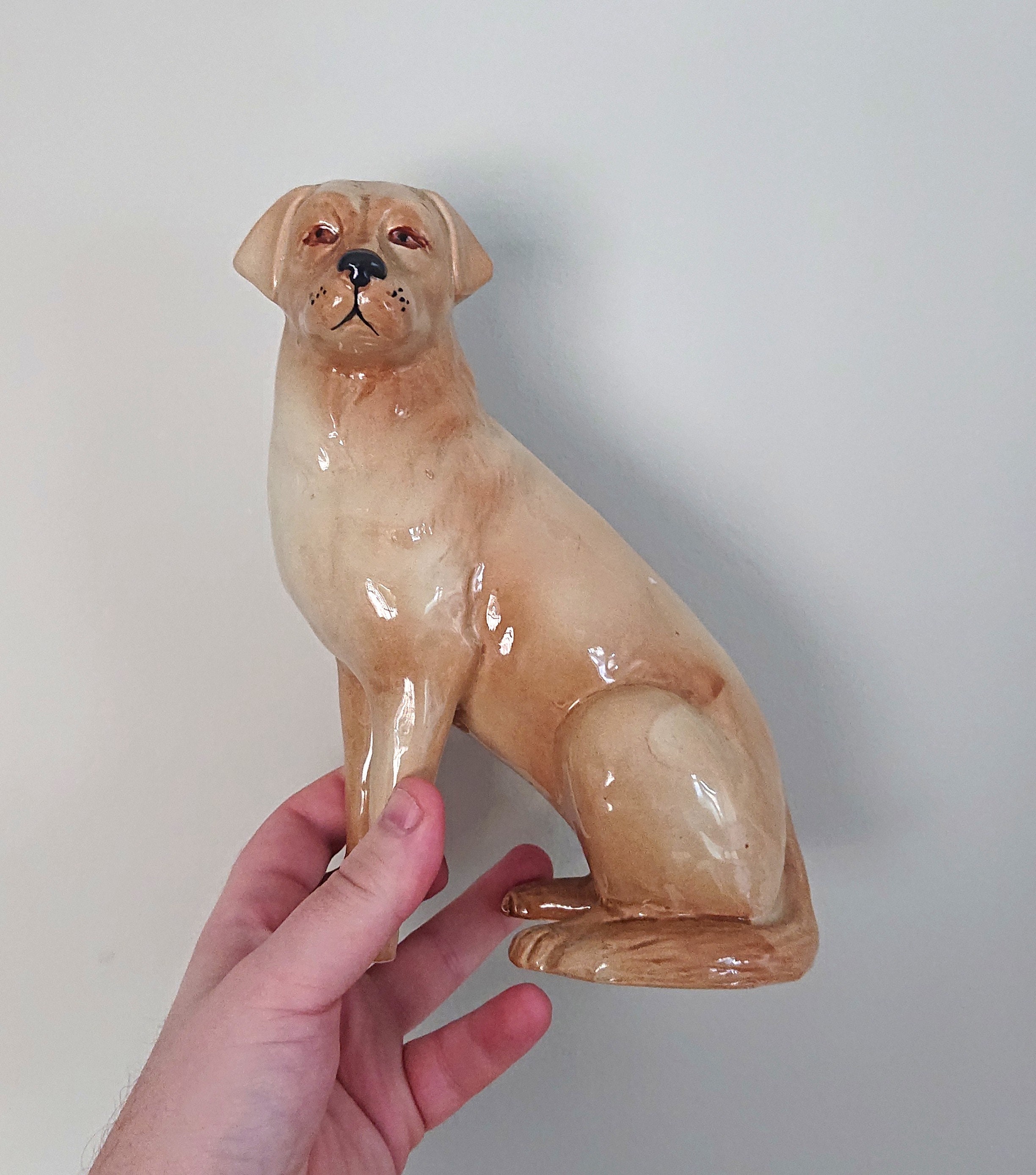 Vintage Dog Figurine Golden Retriever Labrador Ceramic Dog | Etsy