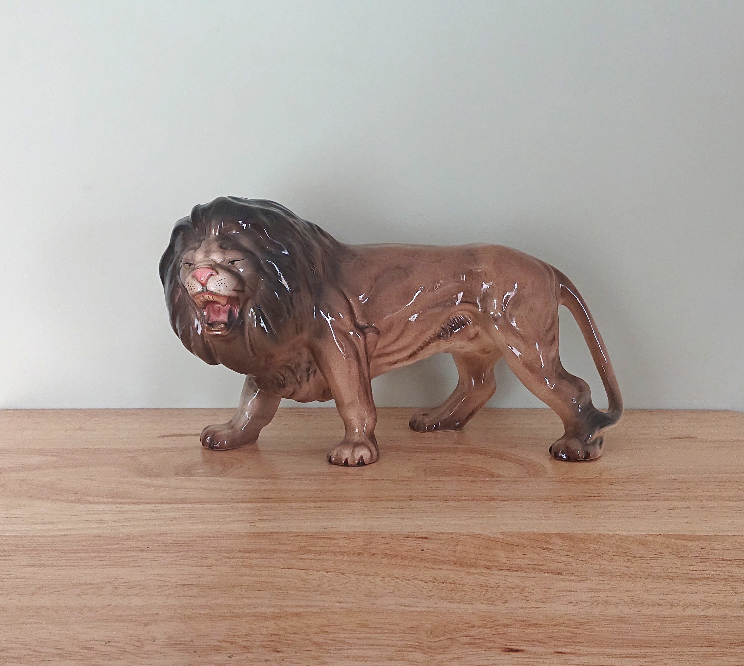 Vintage Melba Ware Lion Figurine Collectable Ceramic Animal | Etsy