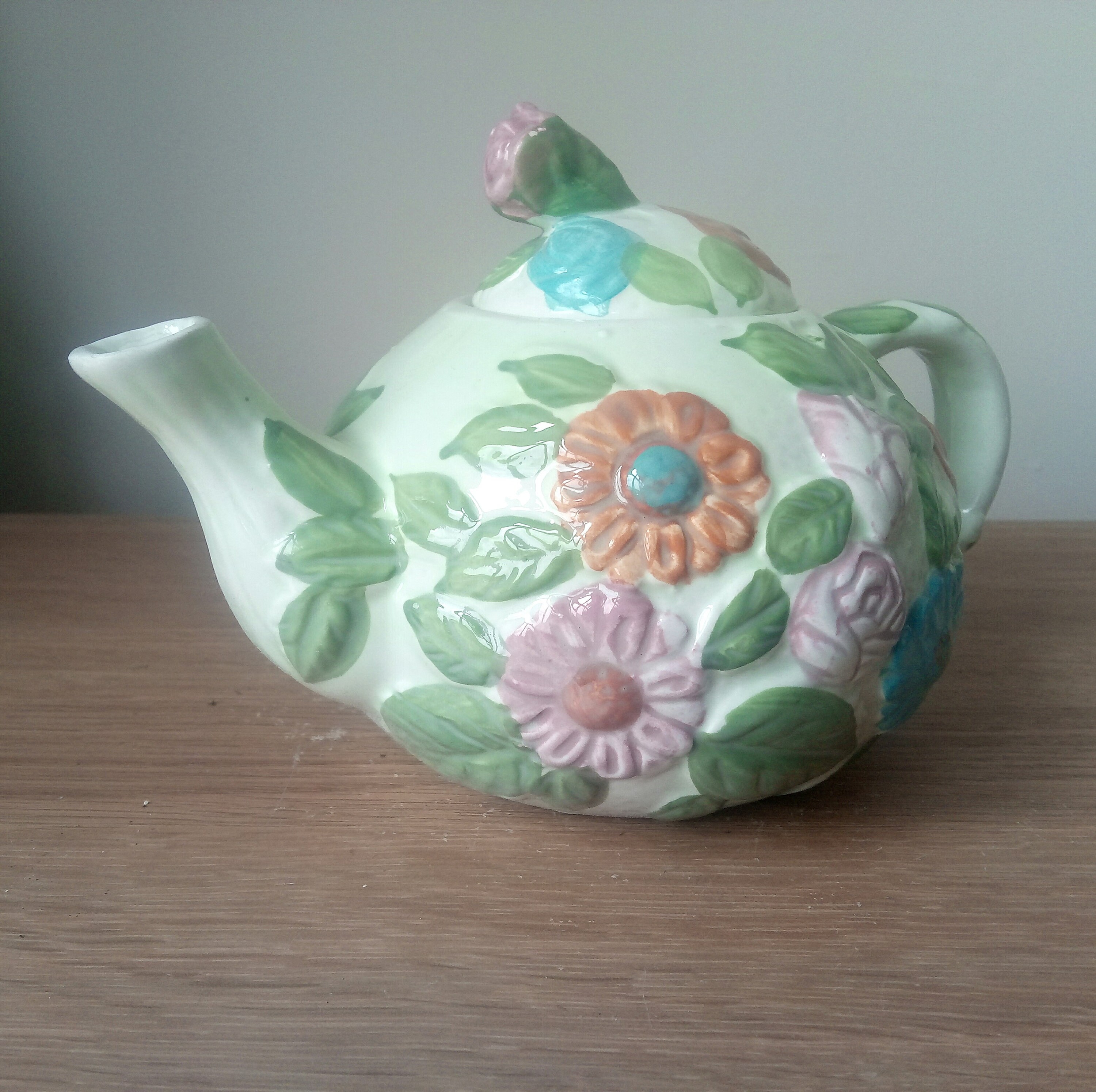 Vintage Novelty Teapot Floral Country Garden Chic Cottage Rose | Etsy