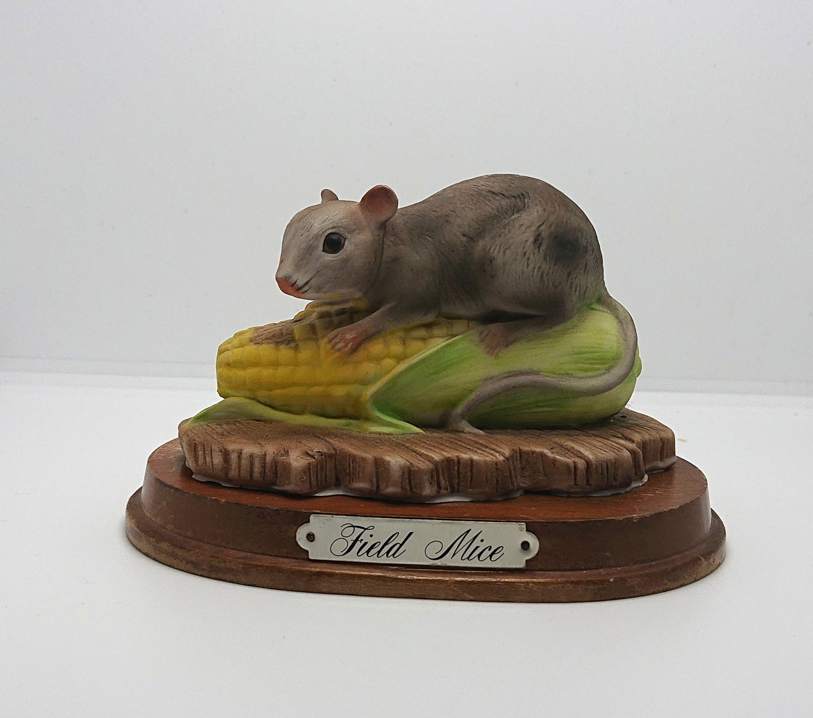 Vintage Ceramic Mouse Figurine Field Mice on Corn Cute Mouse | Etsy