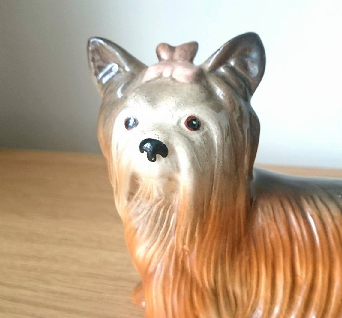 Vintage Dog Figurine Yorkshire Terrier Melba Ware Made in - Etsy
