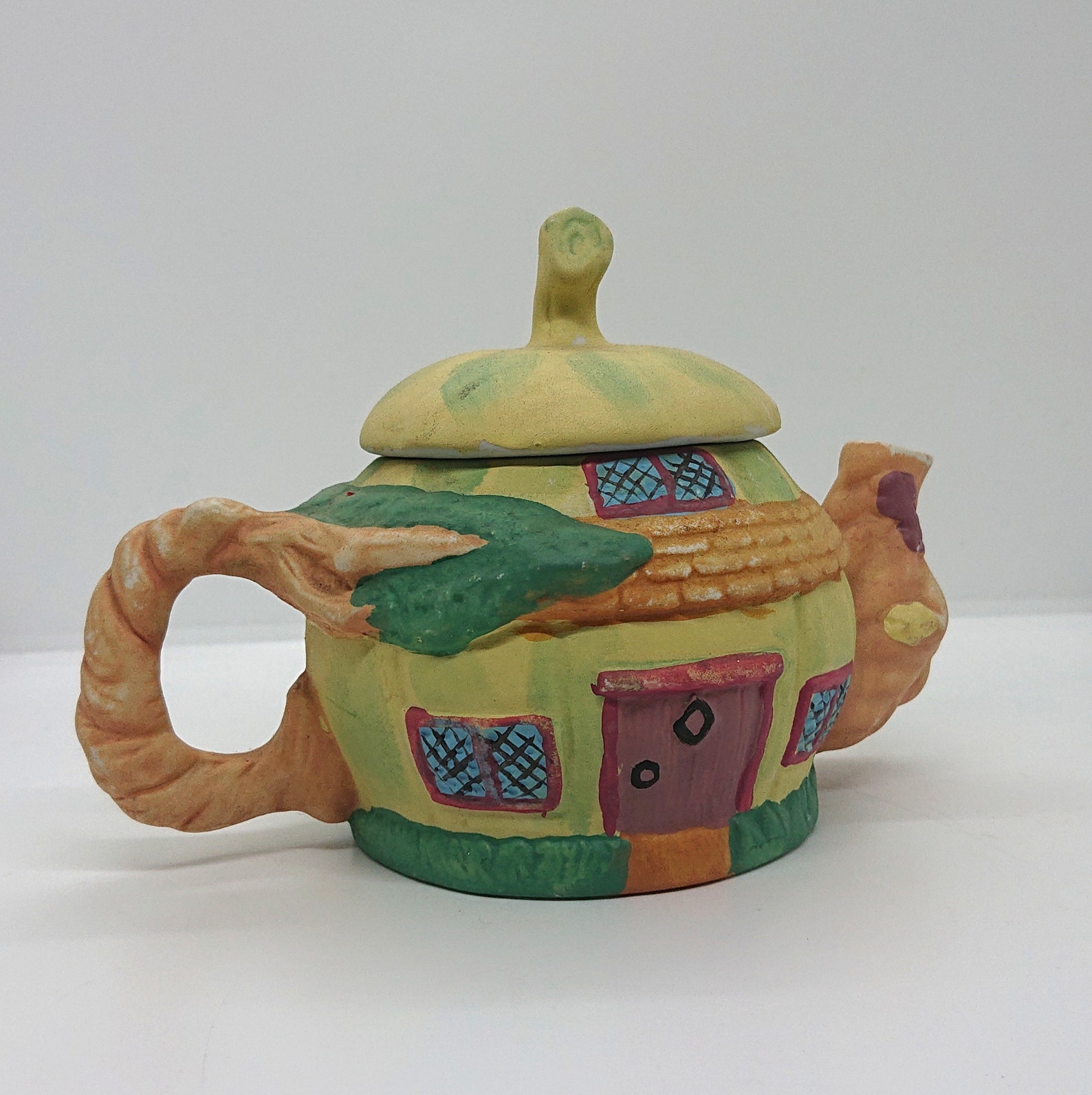Vintage Ceramic Novelty Teapot Pottery Teddy Bear Family Decorative ...