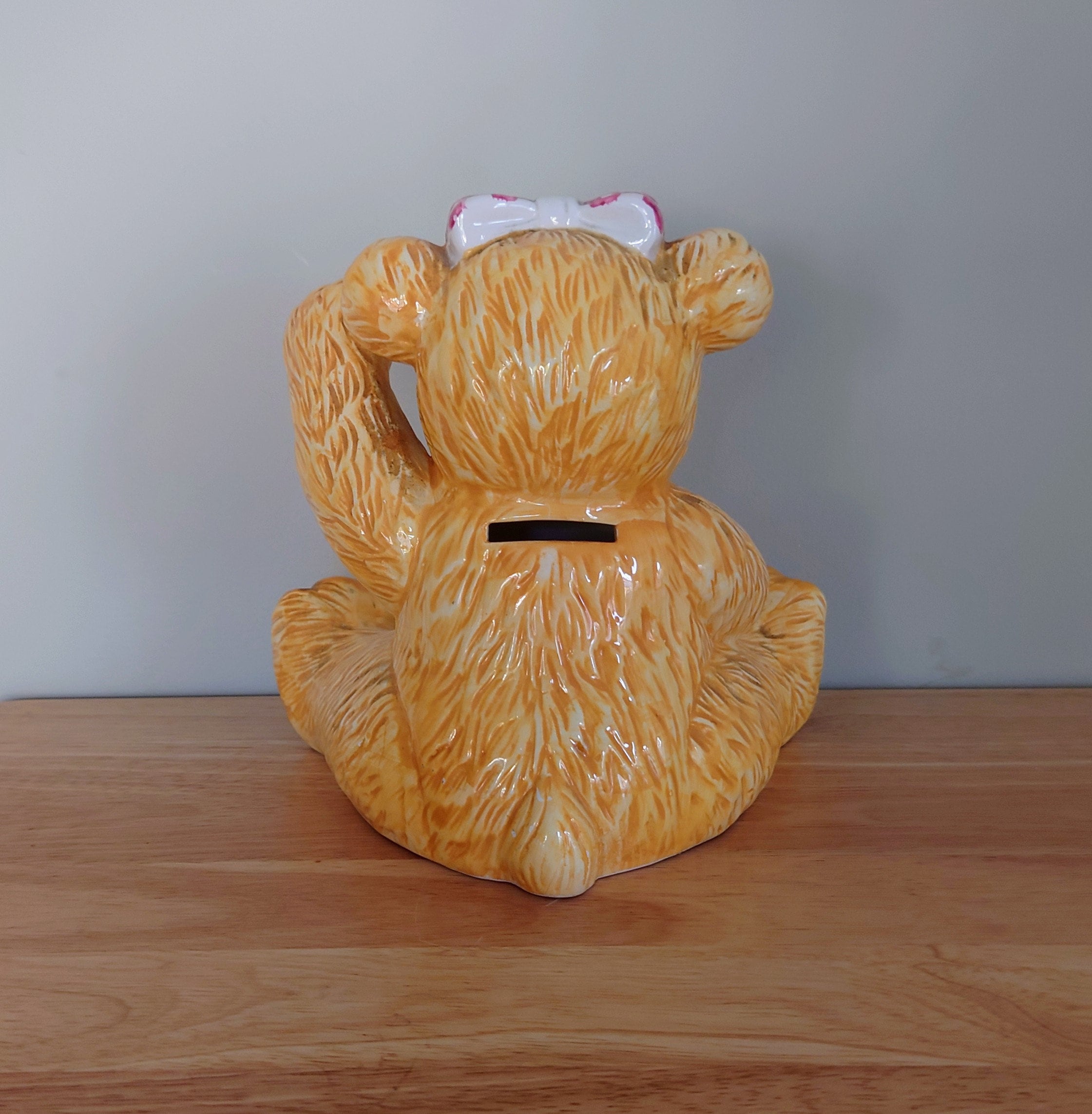 Vintage Teddy Bear Money Box Piggy Bank Children's Nursery - Etsy