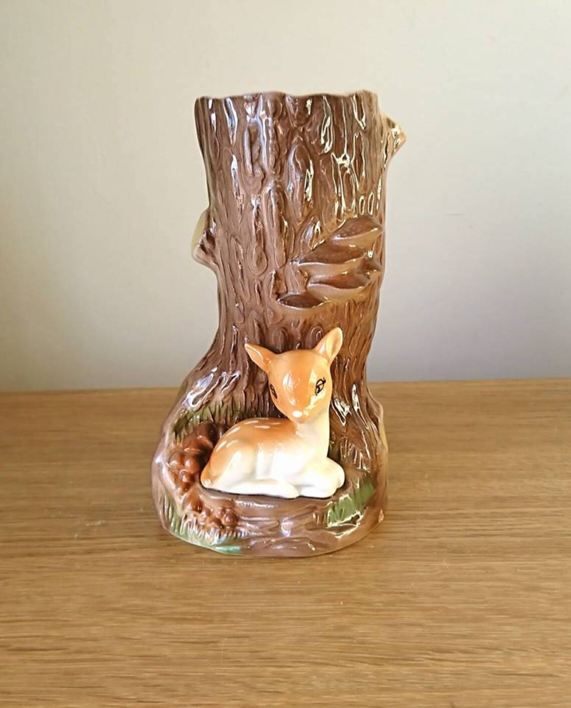 Vintage Vase Pair Deer Hornsea Fauna Royal Vase Collectible Kitsch Deer ...