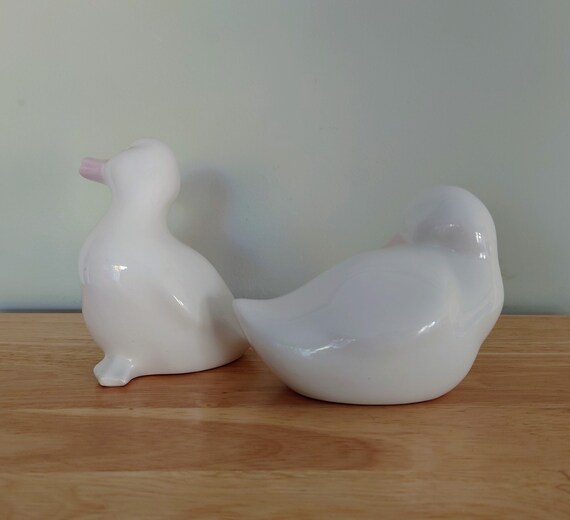 Sculpture Art & Collectibles Vintage Ceramic Duck Pair X 2 Figurine ...
