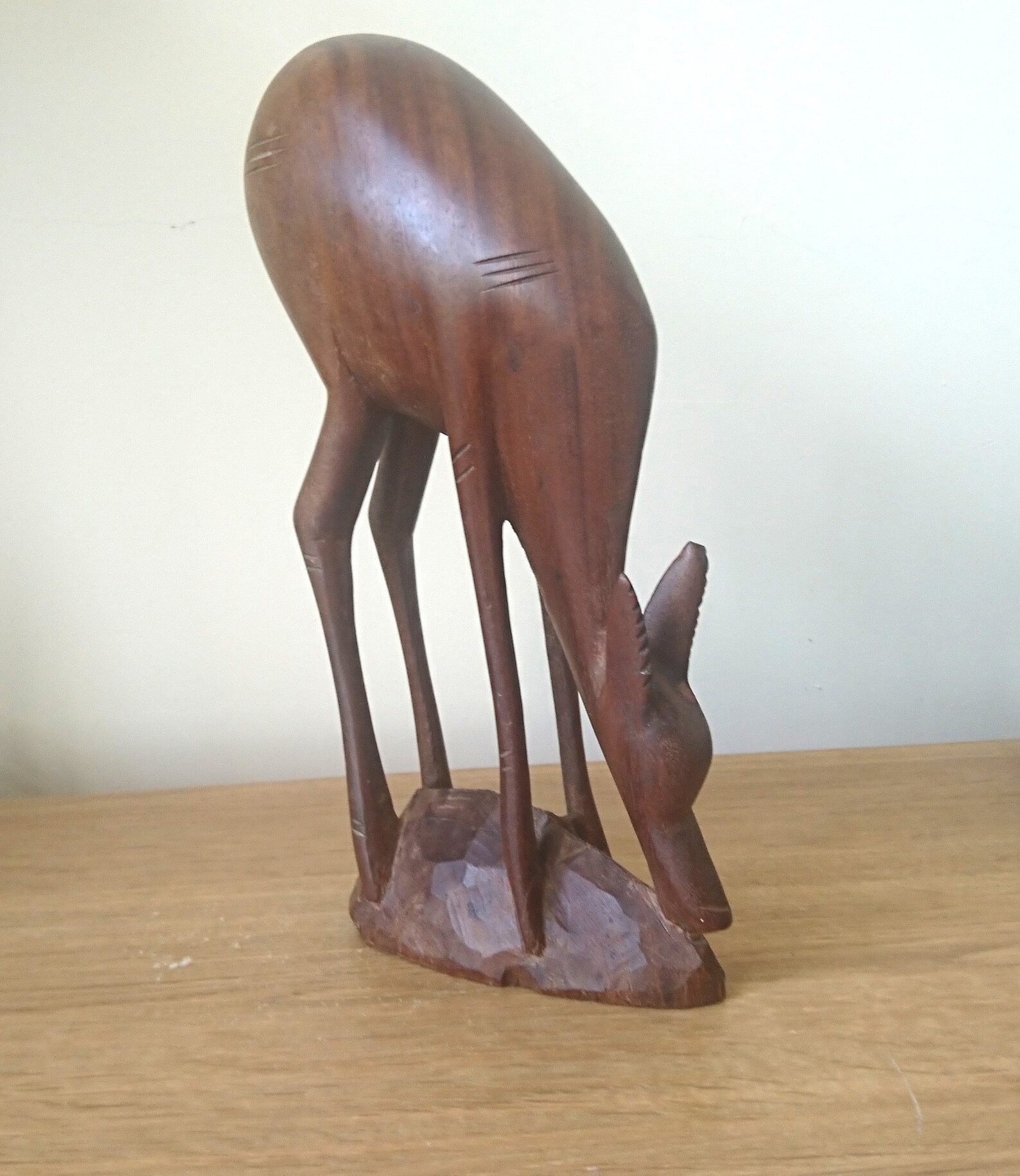 Vintage Tall Large Wooden African Animal Figurine Hand Carved - Etsy