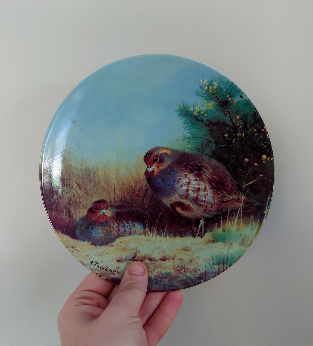 Vintage Bird Decorative Partridges in a Summer Health Wall Ceramic ...