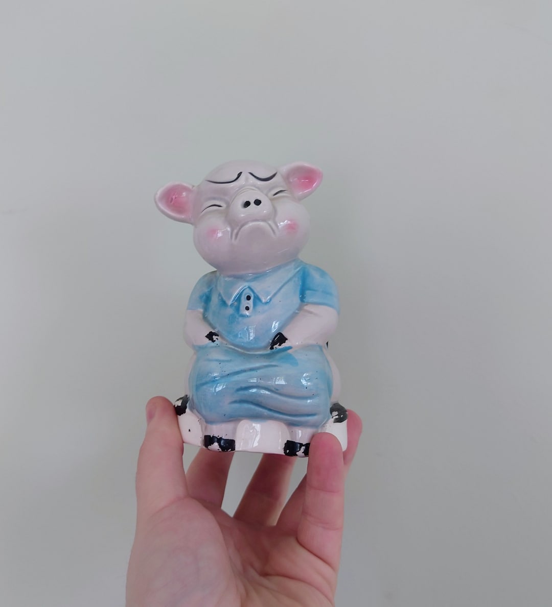 Vintage Piggy Bank Kitsch Money Box Pig Piggybank Ceramic Piggy Bank ...