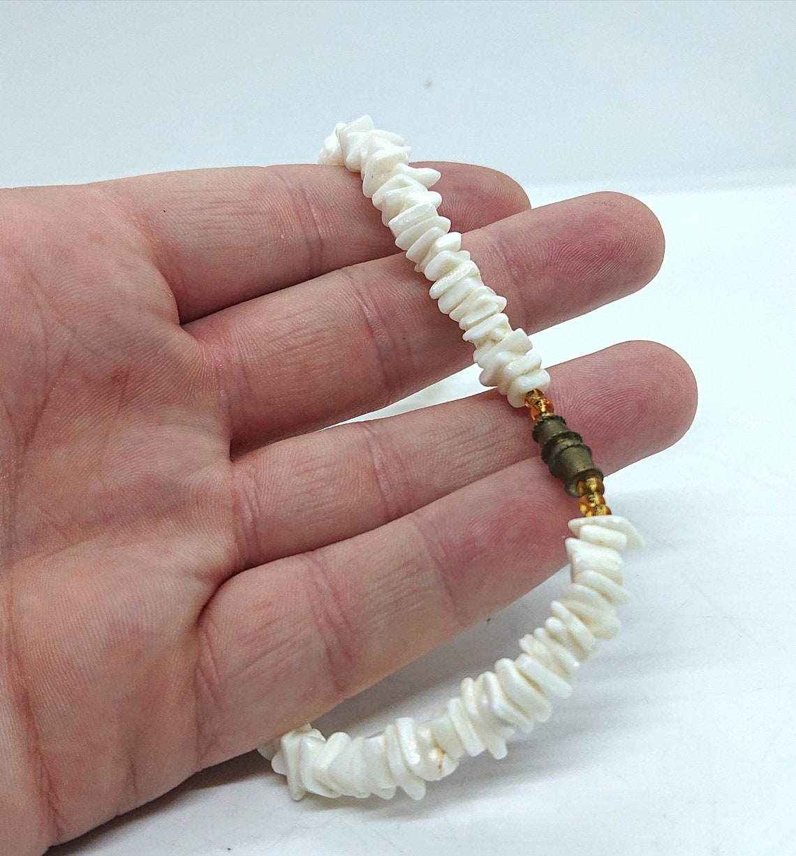 Vintage Puka Shell Coral Necklace Pastel Pink Surfer Spiky - Etsy